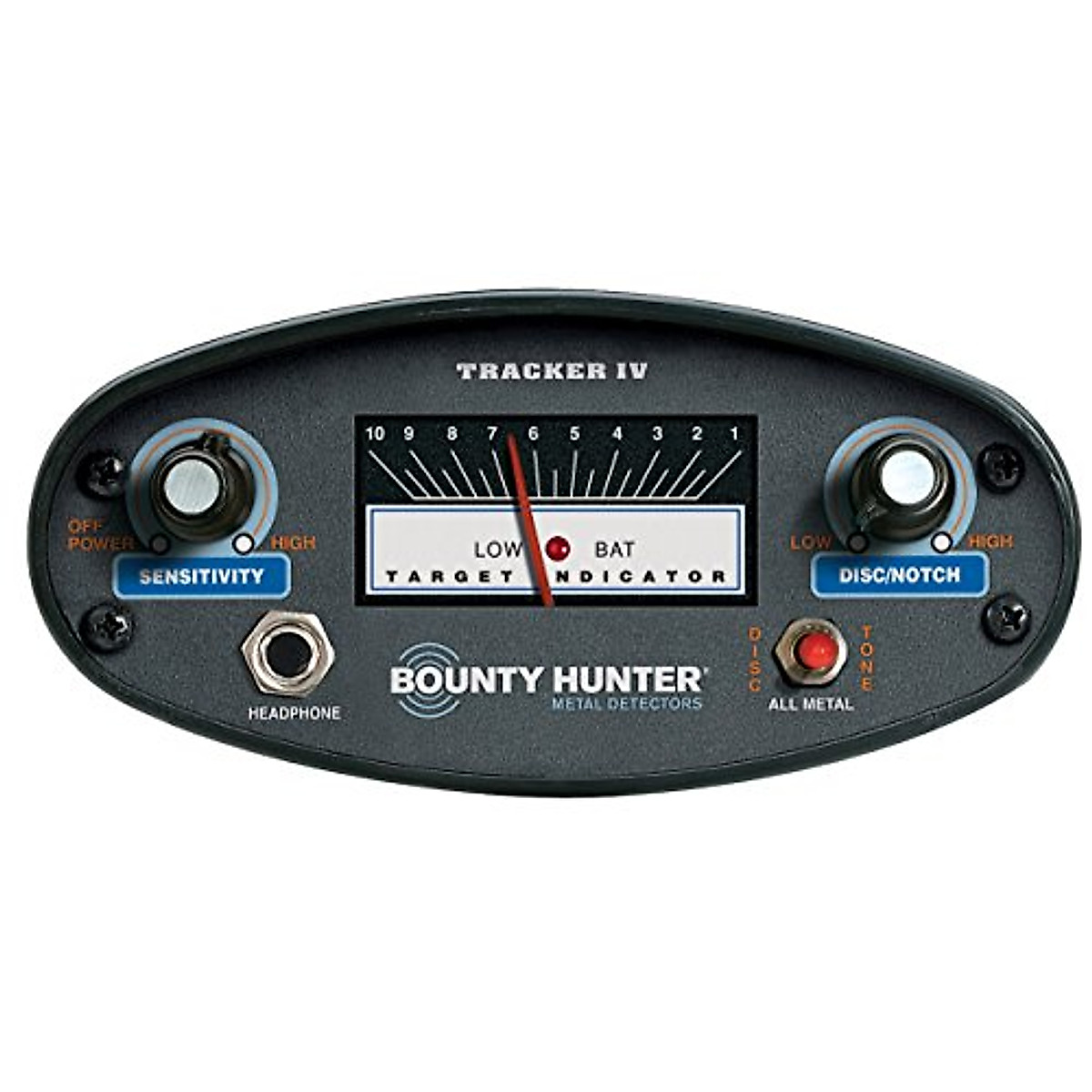 Bounty Hunter TK4 Tracker IV Metal Detector with 8-inch Waterproof Coil