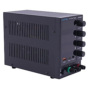 DC Power Supply Variable 300W, DPS605U Bench Power Supply with Encoder Adjustment Knob, DC Regulated Power Supply with USB Quick-Charge for Burn-in Test Production Line Test Laboratory (60V 5A Black)