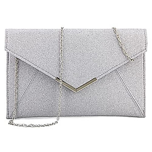 Taponukea Envelope Clutch Purses for Women Shiny Bridal Party Prom Women's Clutch Handbags
