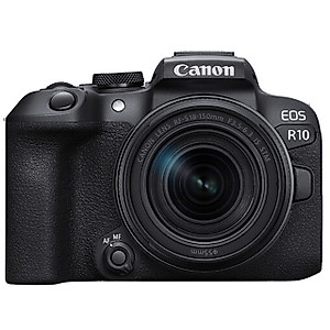 Canon EOS R10 Mirrorless Digital Camera with RF-S 18-150mm f/3.5-6.3 is STM Lens + 128GB Memory + Case + Tripod + Filters (38pc Bundle)