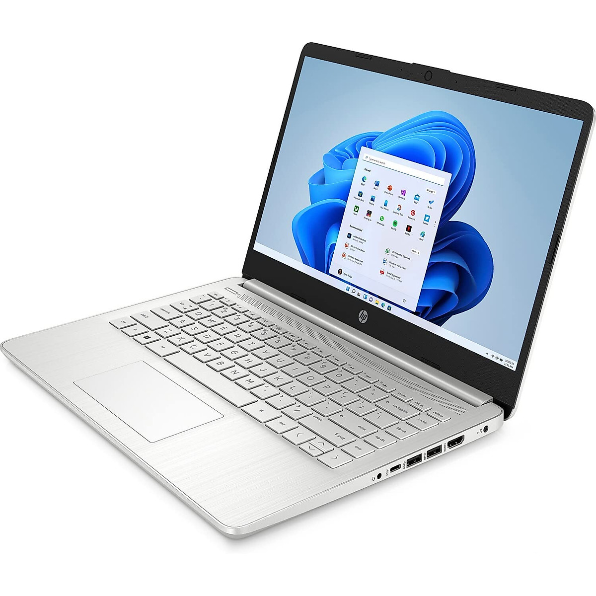 HP 14-inch HD Laptop AMD Athlon Gold 4GB DDR4 RAM 256GB SSD, AMD Radeon Graphics, Windows 10 Home, SD Card Reader, HDMI, USB Type C, Wifi, Bluetooth, 14-fq0052nr Computer Natural Silver (Renewed)