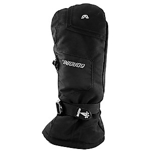 Gordini Kids' Ultra Drimax Gauntlet Mitten, Black, Large
