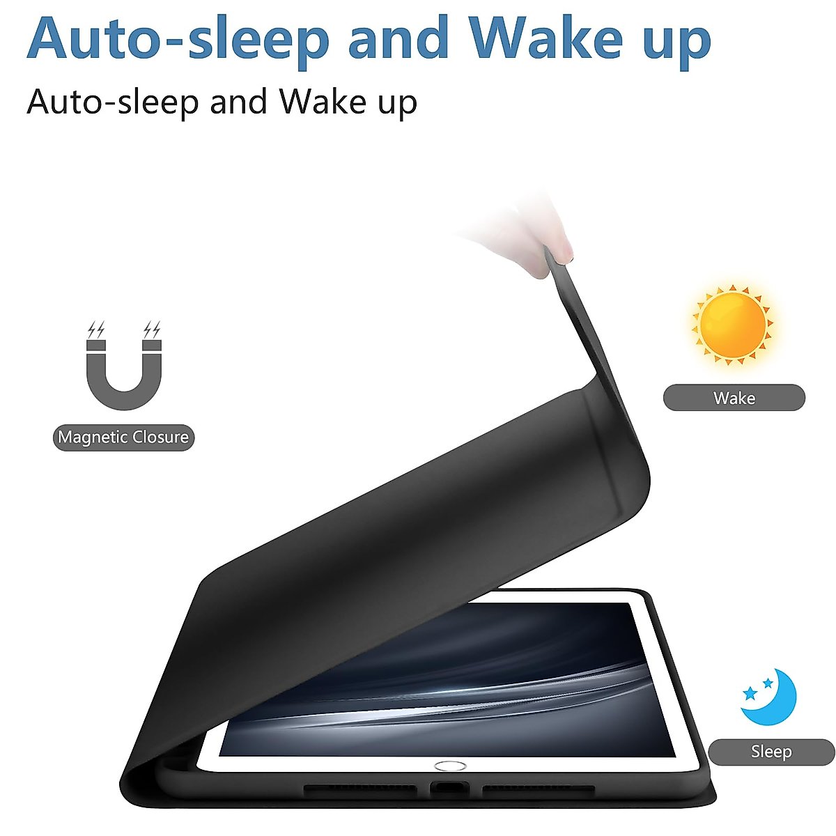 Keyboard Case for iPad 10.2" 9th Generation 2021/ 8th Gen 2020 Case for iPad 10.2 7th 2019, Wireless Bluetooth Keyboard for iPad Air 3 (3rd Gen)/iPad Pro 10.5"/iPad 10.2” Case with Pencil Holder