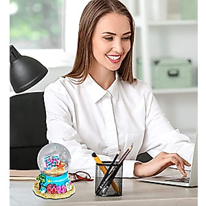 CoTa Global Cool Summer Beach Sandals Snow Globe - Water Globe Figurine with Sparkling Glitter, Collectible Novelty Ornament for Home Decor, for Birthdays, Holiday and Valentine's - 65mm