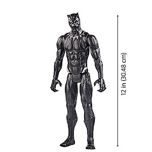 Avengers Marvel Titan Hero Series Black Panther Action Figure, 12-Inch Toy, Inspired by Marvel Universe, for Kids Ages 4 and Up