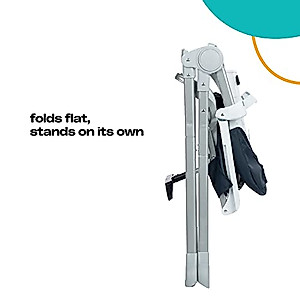 Cosco Simple Fold Adjustable High Chair, Folds Flat and Stands on its own, Making it Easy to Store or take on The go, Rainbow