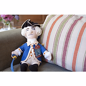 The Unemployed Philosophers Guild George Washington Doll - 11" Soft Stuffed Plush Little Thinker