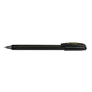 Pentel EnerGel FLASH! Liquid Gel Stick Pen, (0.7mm) Medium Line, Metal Tip, Black Ink, 12 pack (BL417-A)