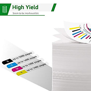 GREENSKY Compatible Toner Cartridge Replacement for Dell 1250 1250C 810WH C5GC3 XMX5D WM2JC to use with C1760nw C1765nfw 1350cnw 1355cn 1355cnw C1765nf Printer (Black Cyan Magenta Yellow, 4 Pack)