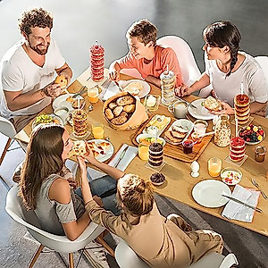 Aredpoook Donut Stand Bagel Stand 6 Pack, Acrylic Doughnut Holder, Clear Donut Display Stand, Bagel Tower Stand, Wall Display Stand Holder for Birthday, Wedding, Baby Shower, Christmas, Party