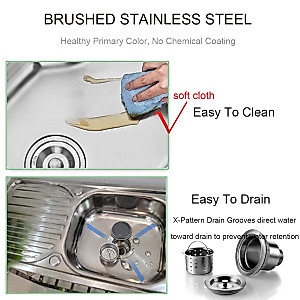 Stainless Steel Laundry Sink, 1 Compartment Single Bowl Kitchen Utility Sink, Commercial Workstation Sink Basin for Outdoor Garage Restaurant Kitchen Room, Inner Size 13.8"L x 12.2" W x 6.3"D