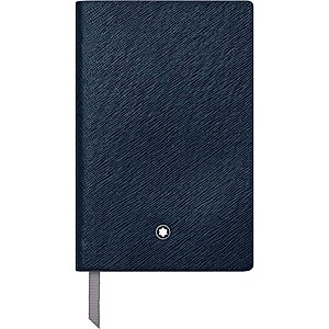 Montblanc Fine Stationery 118037 Notebook Leather Cover Indigo Lined Pages 14 x 9 cm