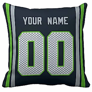 ANTKING Throw Pillow 2 Packs Custom Any Name and Number for Men Youth Boy Gift