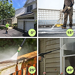 PowRyte Electric Pressure Washer, Foam Cannon, 2 Different Pressure Tips, Power Washer, 3500 PSI 2.4 GPM