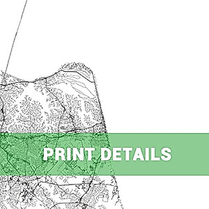 Dear Mapper Virginia Beach United States View Abstract Road Modern Map Art Minimalist Painting Black and White Canvas Line Art Print Poster Art Line Paintings (Set of 3 Unframed) (12x16inch)