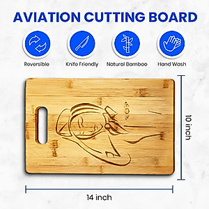 Flight Attendant Cutting Board, Vintage Stewardess, Bamboo