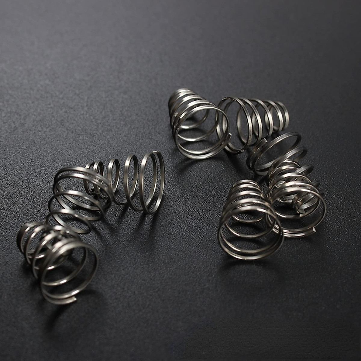 MOONDKIST 20Pcs Quick Release Bike Wheel Skewer Spring, Quick Release Skewer Stainless Steel Springs for Fixed Gear Road Bike Modified Parts