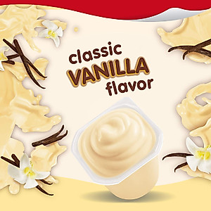 Snack Pack Vanilla Flavored Pudding, 4 Count Pudding Cups