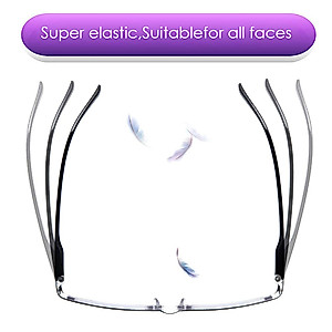 TERAISE 4PCS Fashion Anti-blue light Reading Glasses Men Women Computer Reader(2.0X)