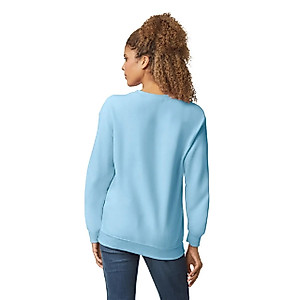 Gildan Activewear 50/50 Crewneck Sweatshirt, L, Light Blue
