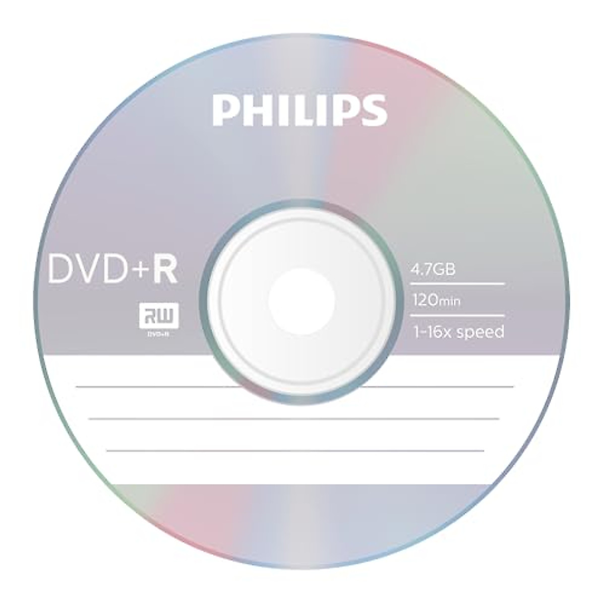 Philips DVD+R DR4S6B10F/00 - Blank DVDs (4.7 GB, 120 min, DVD+R)