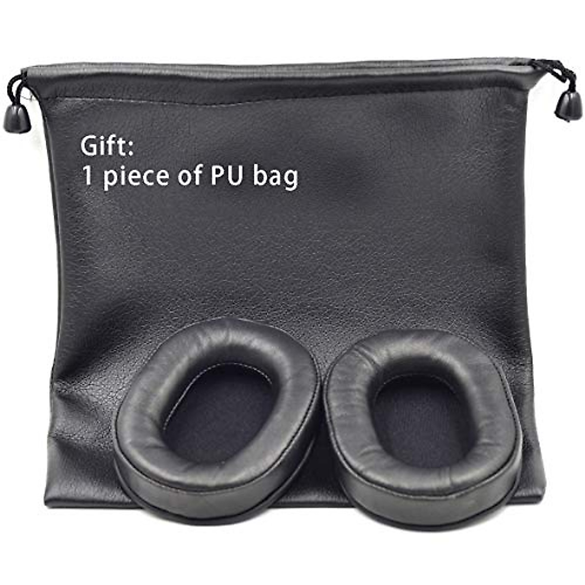 7506 Upgrade Quality Earpads - Genuine Leather Ear Pads Compatible with Sony MDR-7506, MDR-V6, MDR-V7, MDR-CD900ST Headset, Softer Small Sheepskin,High-Density Noise Cancelling Foam,Added Thickness