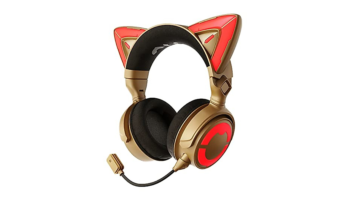 YOWU Cat Ear Headphones Rave: Mariana BO | Hi-Fi Gaming