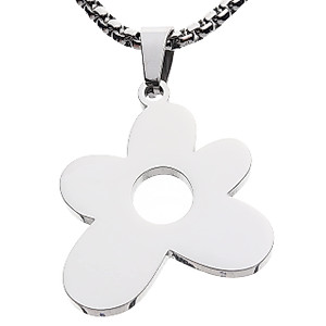 SYWHPS Face Hip Hop Rapper Pendant Chain Necklace (Silver Pro)