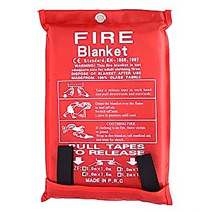 Parcil Distribution Large Fire Extinguisher Blanket. Chemical Free, No Mess, Easy to Store, Fire Extinguisher.