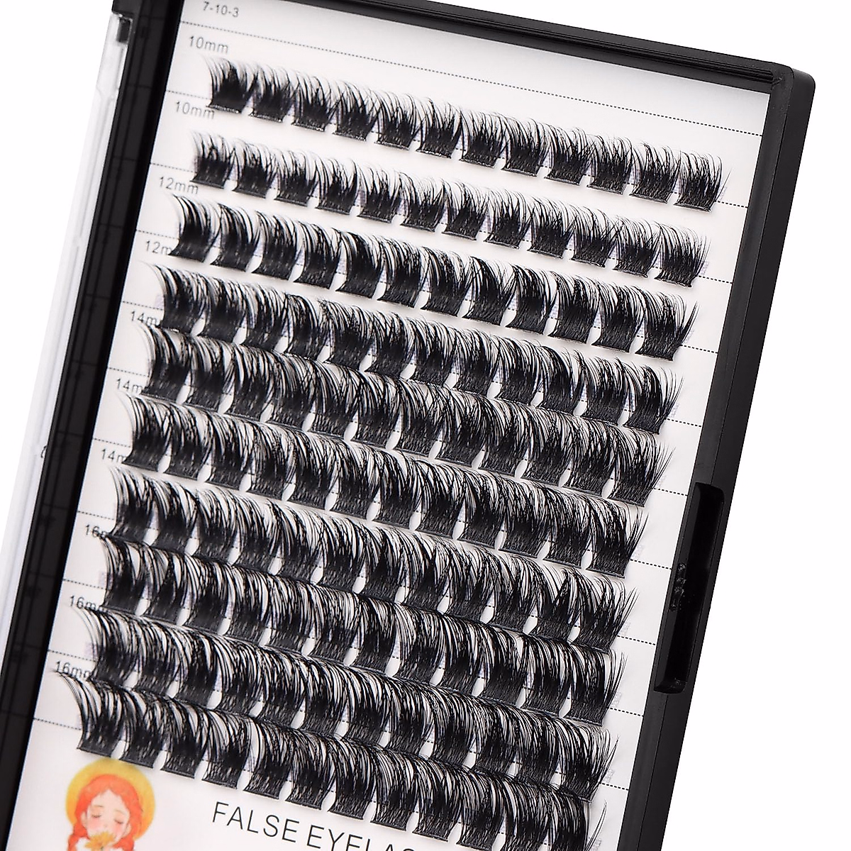Bodermincer 120pcs 8-10-12-14mm Mixed,10-12-14-16mm Mixed Wide Cluster Clusters Individual Lashes Professional Makeup Individual Cluster EyeLashes Grafting Fake False Eyelashes Eyelash Extension