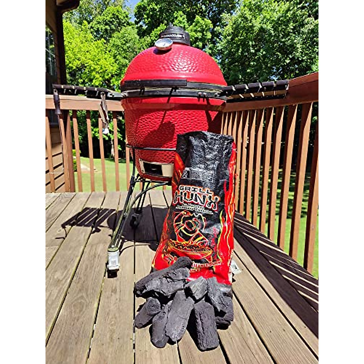 GrillHunx Pro Grade XL All Natural Hardwood lump Charcoal *20 lbs* Hand Selected for Grilling and Smoking. Restaurant Quality.…