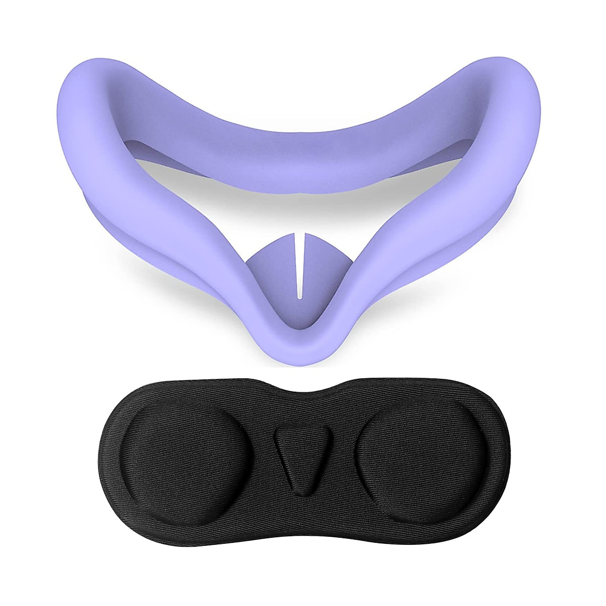 Gwyoneaon Protective Cover for Oculus/Meta Quest 2 Accessories, Silicone Controllers Grip Cover Protector, Soft Shell Skin with Face Cover and Lens Cover (Purple)