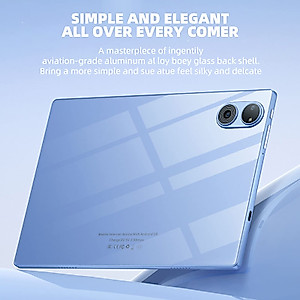 LNBEI Android Tablet 10 Inch - 4K WIfII Tablets Two-Channel Speakers Reading Tablet with Dual Cameras,X30 Flagship Chip,32GB Storage,HD Display,Bluetooth 5G WiFi Easy to Carry for Study,Work (White)