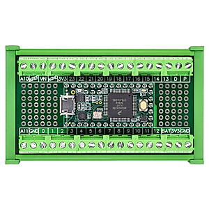 Terminal Block Breakout Board Module for Teensy 3.2, DIN Rail Mount Version