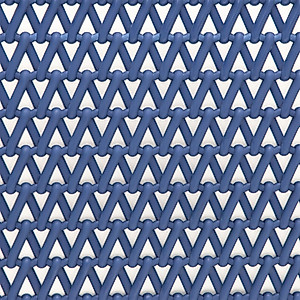 Life Story Lightweight Heavy Duty Storage Woven Trendy Basket 16 Quarts with Built-in Handles for Home Storage and Organization, 2 Pack, Blue