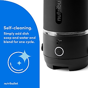 nutribullet Flip Portable Blender with Tritan Cup, Black, NBPB10350