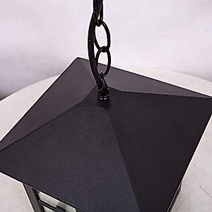 YUANFLQ European Waterproof Square Small Chandelier Outdoor Porch Balcony Decoration Ceiling Pendant Lamp Decorative Courtyard Garden Exterior Balcony Home Courtyard Villa Retro Lantern