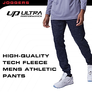 Ultra Performance 3 Pack Mens Joggers Mens Athletic Sweatpants with Pockets for Men, Small - 3X