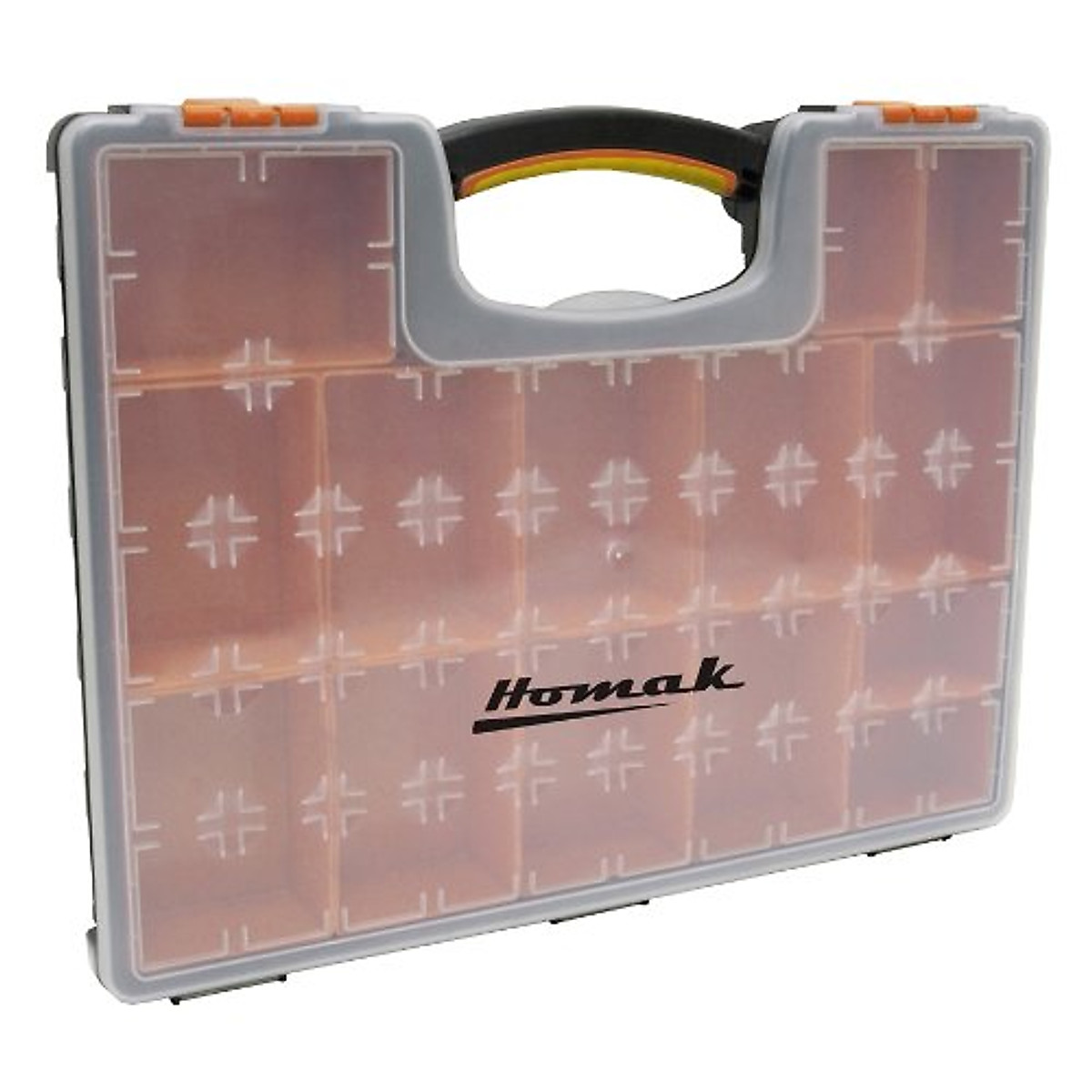 Homak Plastic Organizer with 22 Removable Bins, HA01122238