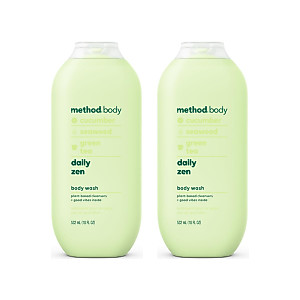 Method Body Wash, Daily Zen, 18 Ounce (Pack of 2)