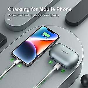 Wireless Earbuds Bluetooth Headphones 130Hrs Playtime with 2500mAh Wireless Charging Case LED Diaplay Hi-Fi Waterproof Over Ear Earphones for Sports Running Workout Gaming (Gray)