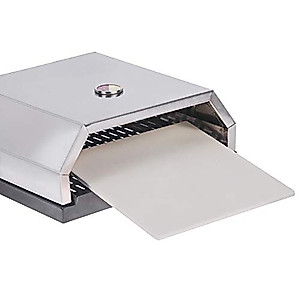 Open Faced Grill Pizza Oven for Gas or Charcoal Grill, includes ceramic stone and thermometer