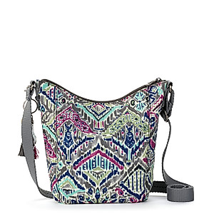 Sakroots Womens Eco-twill Sequoia Eco Twill Small Hobo, Slate Brave Beauti, One Size US