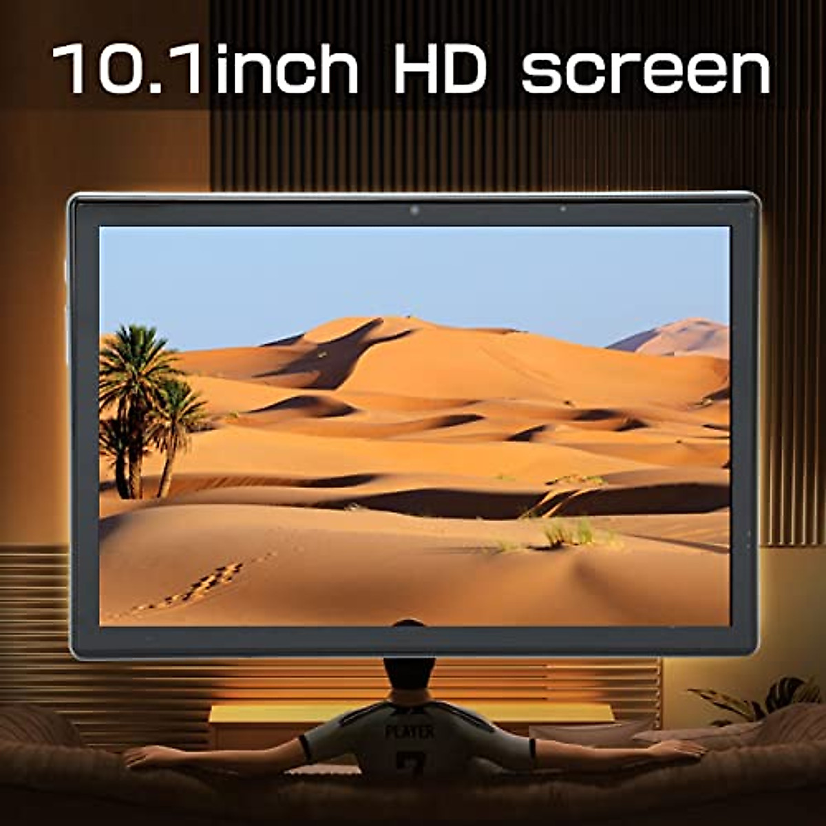 Dpofirs 10.1 Inch 4G Tablet, Octa Core 8GB 256GB Android 12 Tablets with 1960x1080 FHD, 5G WiFi, 8MP 16MP Camera, 7000mAh Fast Charging Tablet PC for Home Office(Blue)