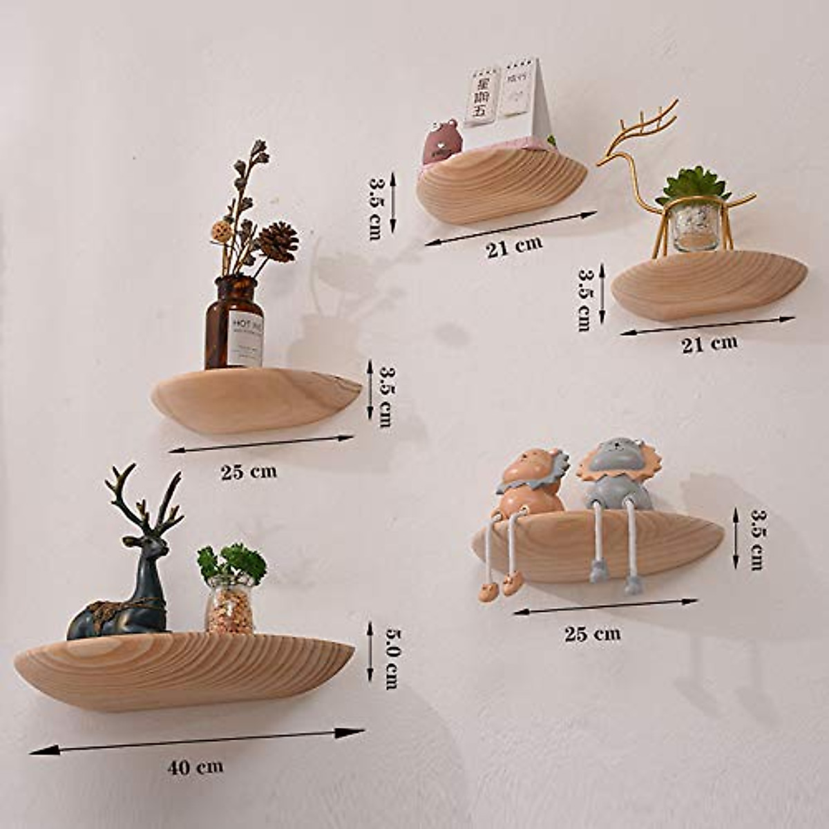 FMXYMC Solid Wood Floating Shelves | Stylish Wall Storage Solutions