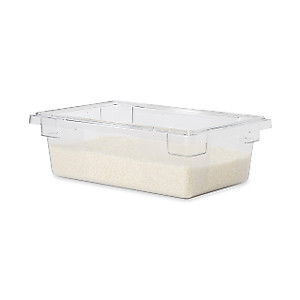 Rubbermaid Commercial Products 1815321 Food/Tote Box Storage Container with Lid, Plastic, Clear (Container and Lid)