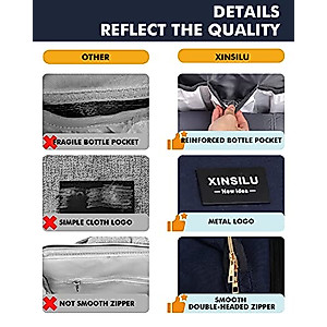 Xinsilu Diaper Bag Backpack for Boys & Girls Diaper Backpack Registry Search Newborn Blue