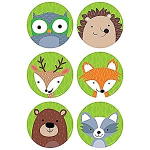 CTP Woodland Friends 3" Designer Cut-Outs, Set of 36 accents, 3” Each (Creative Teaching Press 8082)