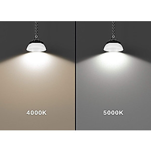 GRANDLUMEN LED High Bay UFO Light 150W, ETL Certified, 5000K Daylight White, LED Warehouse Lighting with PC Reflector