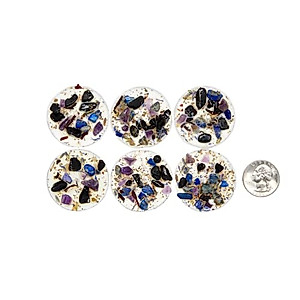 New Moon Candle by New Moon Beginnings - New Beginnings & Manifestation Candle - Dried Flower, Herb, & Crystal Candles - Aromatherapy Candles - Soy Candle - Set of 6 Tealights